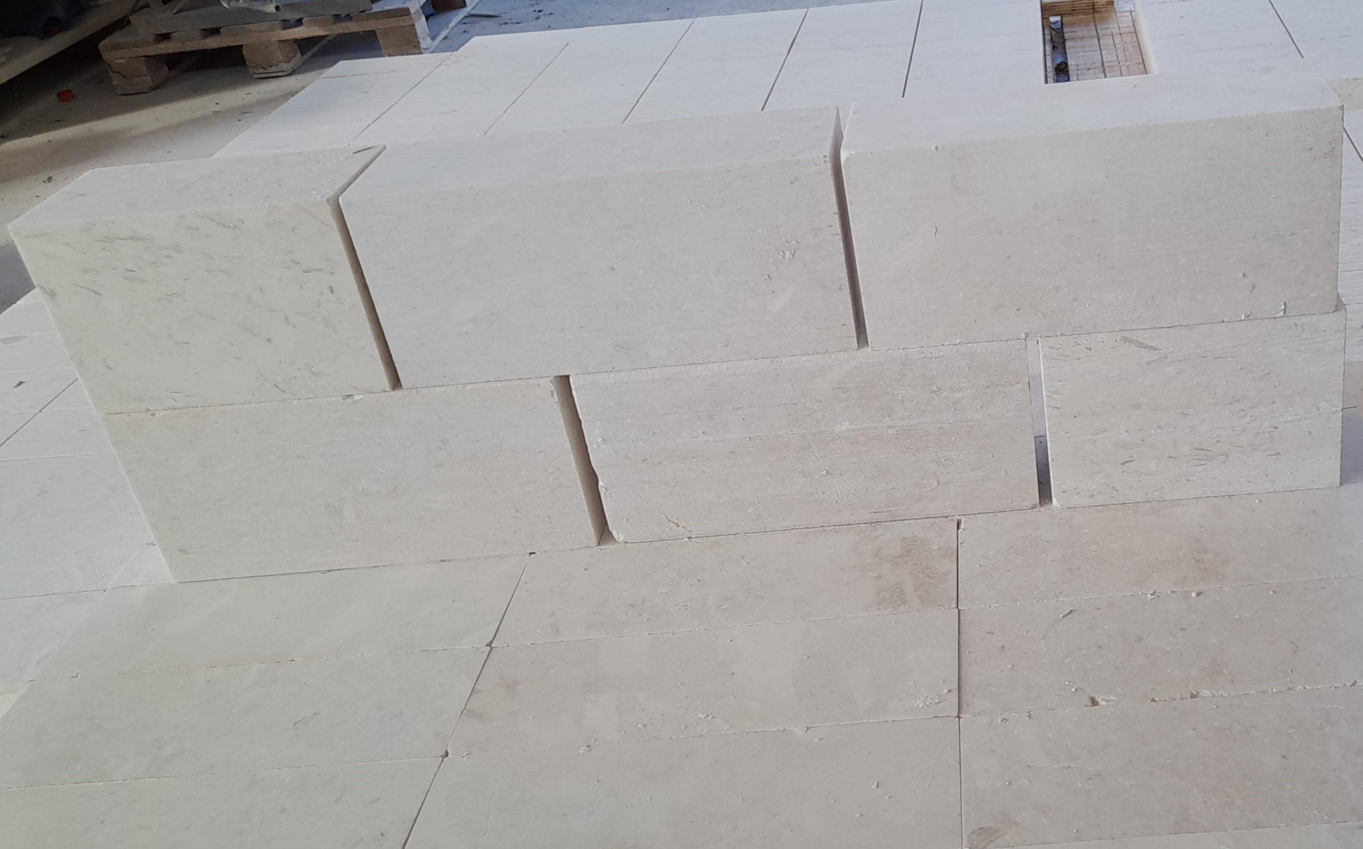 White Cristal Limestone Bricks - Natural Stone Carbon Free - Etsy