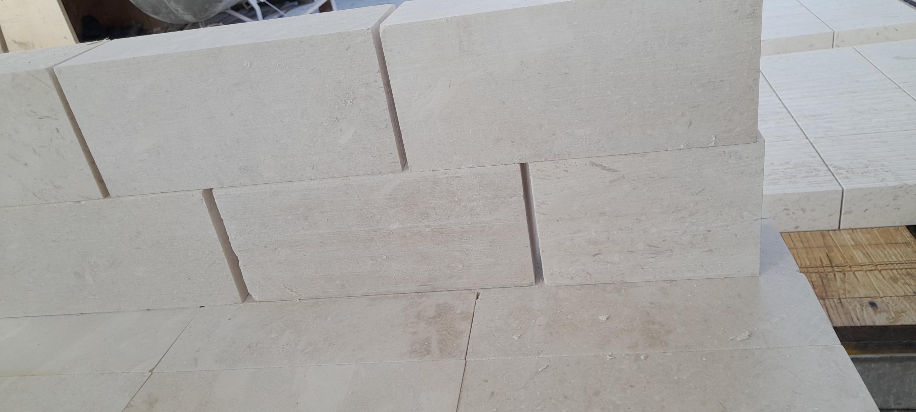 White Cristal Limestone Bricks - Natural Stone Carbon Free - Etsy