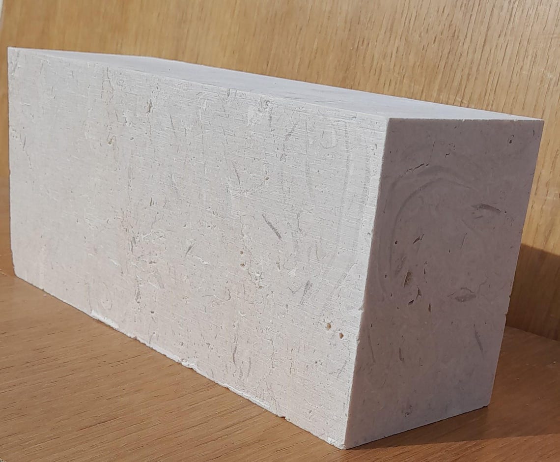 Hard Limestone Bricks (10 Pieces) - Natural Stone Carbon Free - Etsy