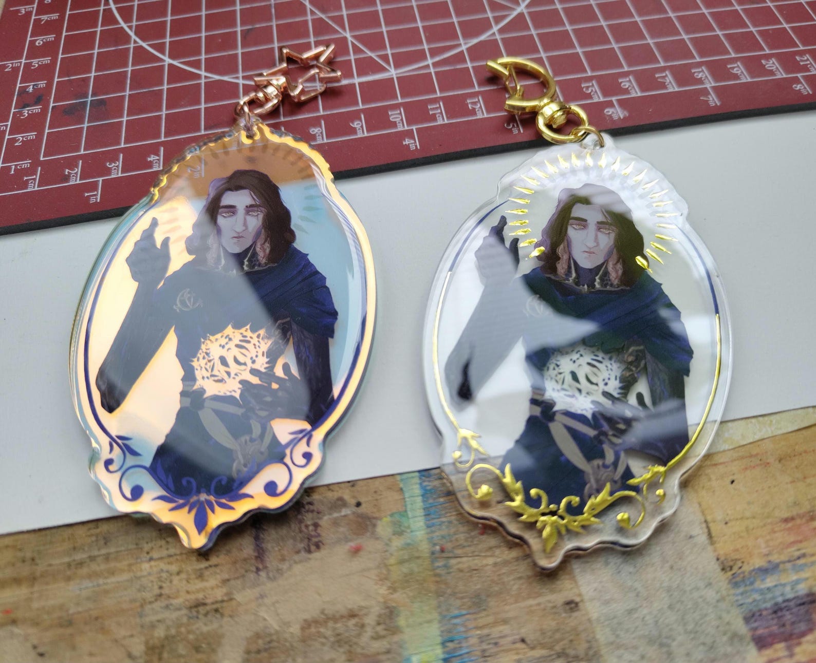 Viktor Arcane Gold Foil Holographic Keychain - Etsy