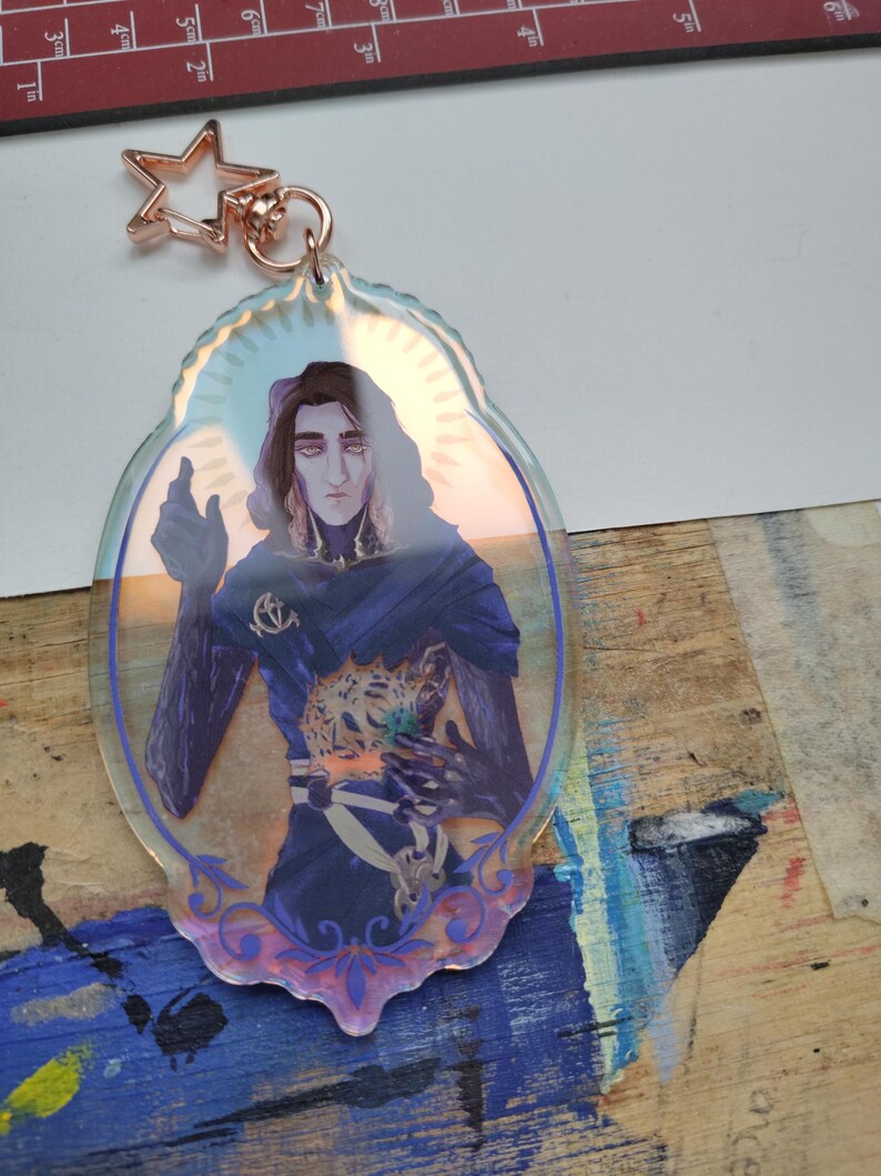 Viktor Arcane Gold Foil Holographic Keychain - Etsy