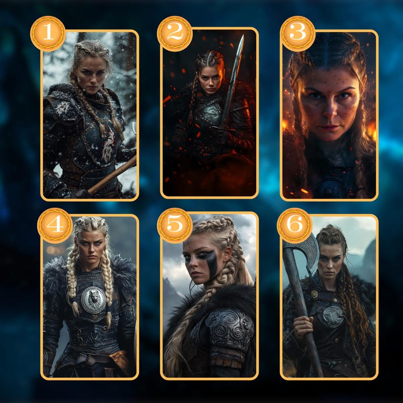 Viking Warrior Queen Portrait – Custom Shieldmaiden Painting From Photo ...