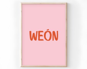 Cachai Chile Print - Digital Download | Cool Chilean Slang Poster ...