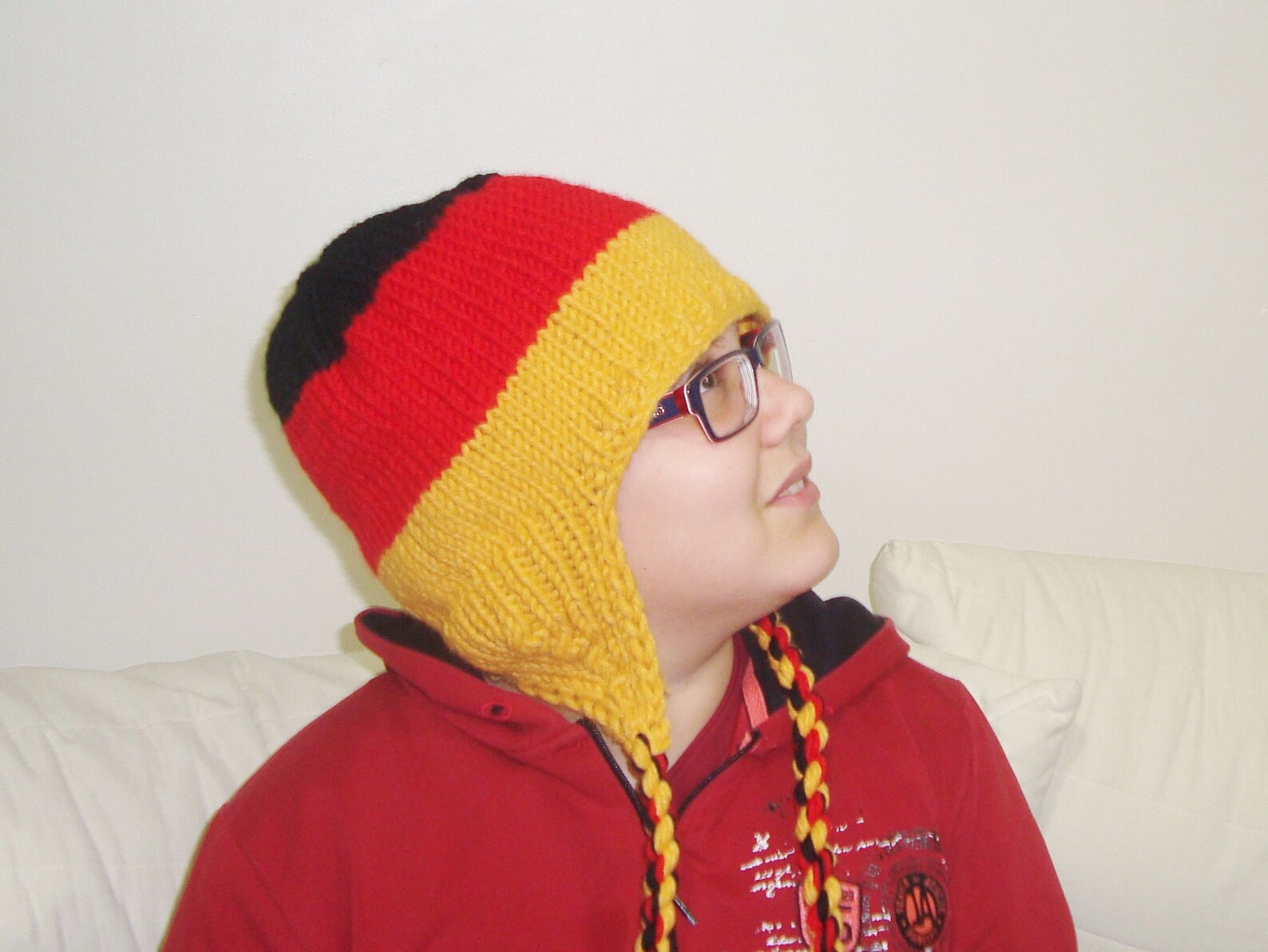 Knitted Germany Flag Winter Ear Flap Hats German Gifts for Men - Etsy