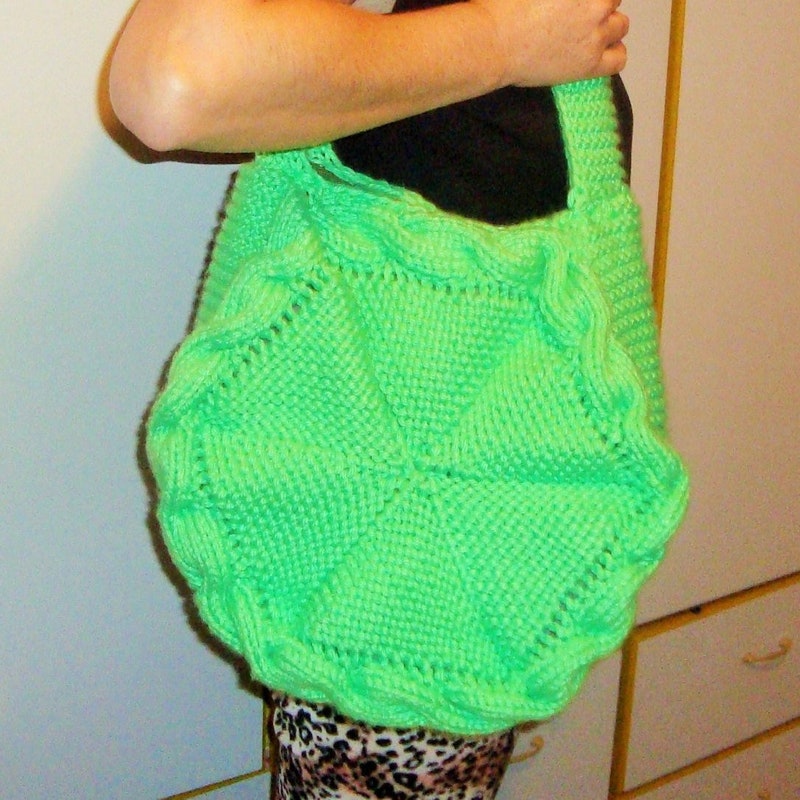 Hand Knit Bag - Etsy