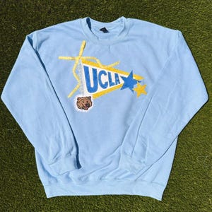 Custom College Patchwork Sweatshirt - Etsy