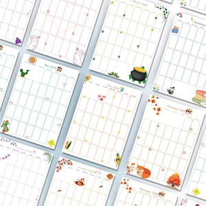 2025 2026 Printable Calendar | Cute Kids Calendar | Editable Yearly ...