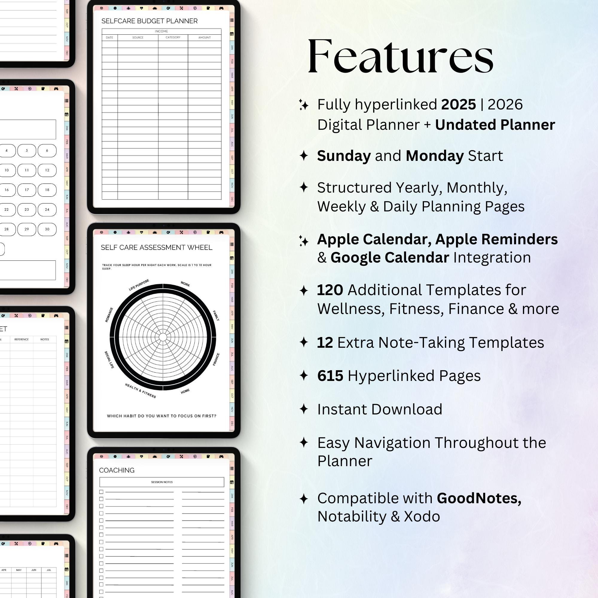 All-in-one Digital Planner 2025-2026: Daily, Weekly, & Monthly (digital ...