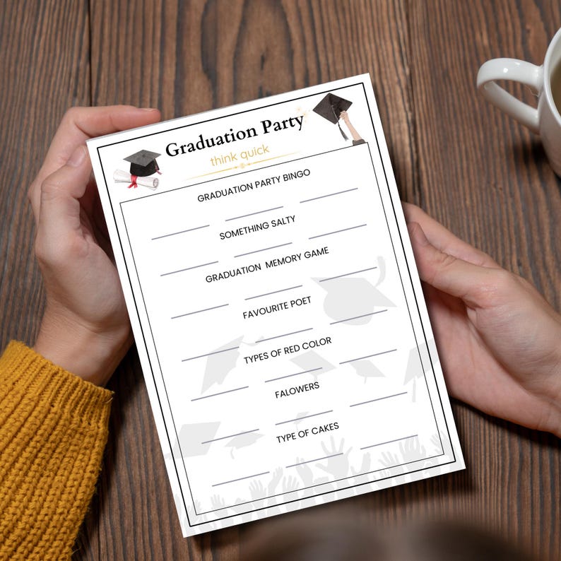 Graduation Party Games Bundle, Printable Activity Sheets, Class of 2026 ...