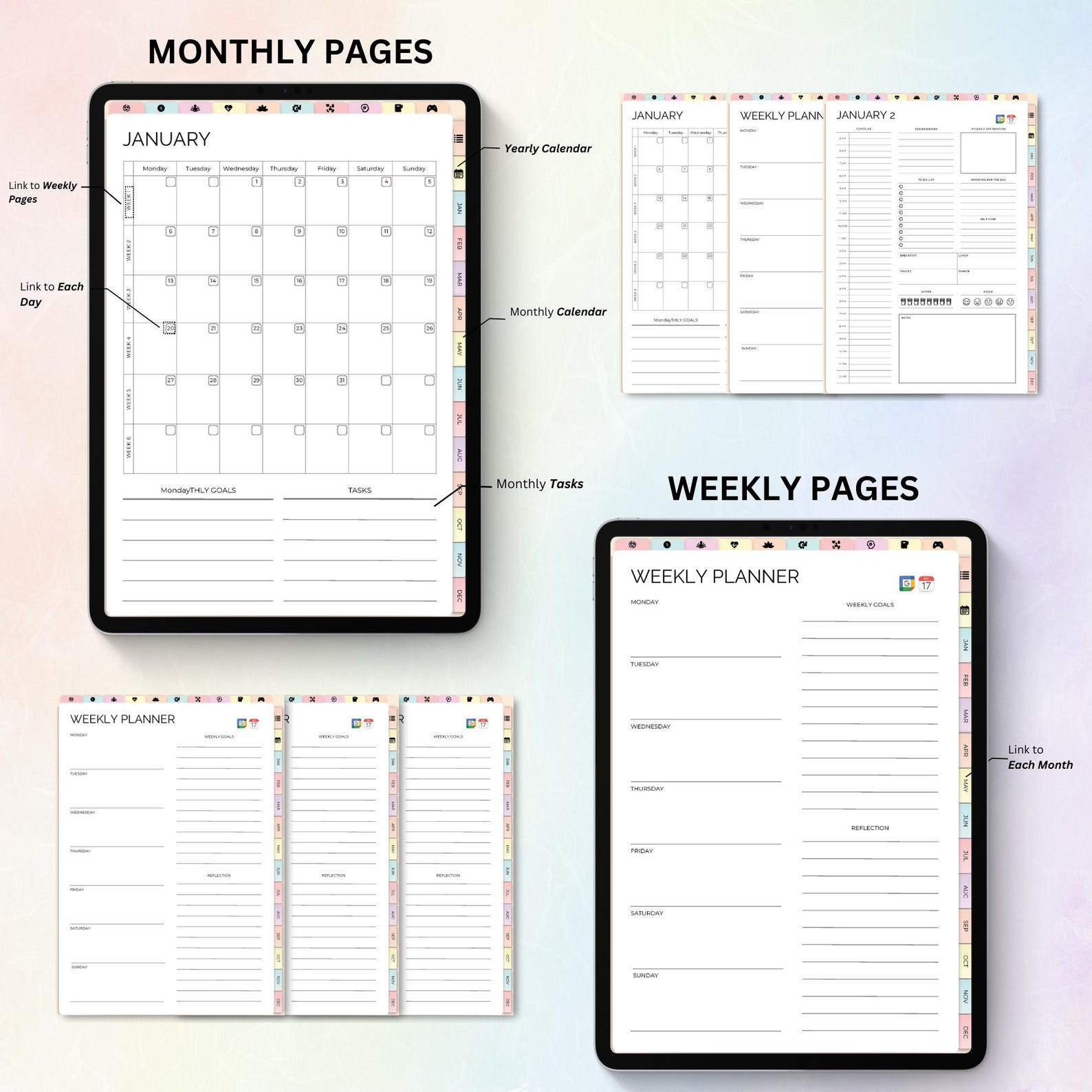 All-in-one Digital Planner 2025-2026: Daily, Weekly, & Monthly (digital ...