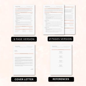ATS Resume Template: Professional CV for Google Docs, Word, Pages - Etsy