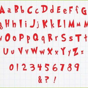 Grinch Christmas Font SVG Bundle: Holiday Doodle Alphabet (digital ...
