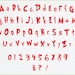 Grinch Christmas Font SVG Bundle: Holiday Doodle Alphabet (digital ...