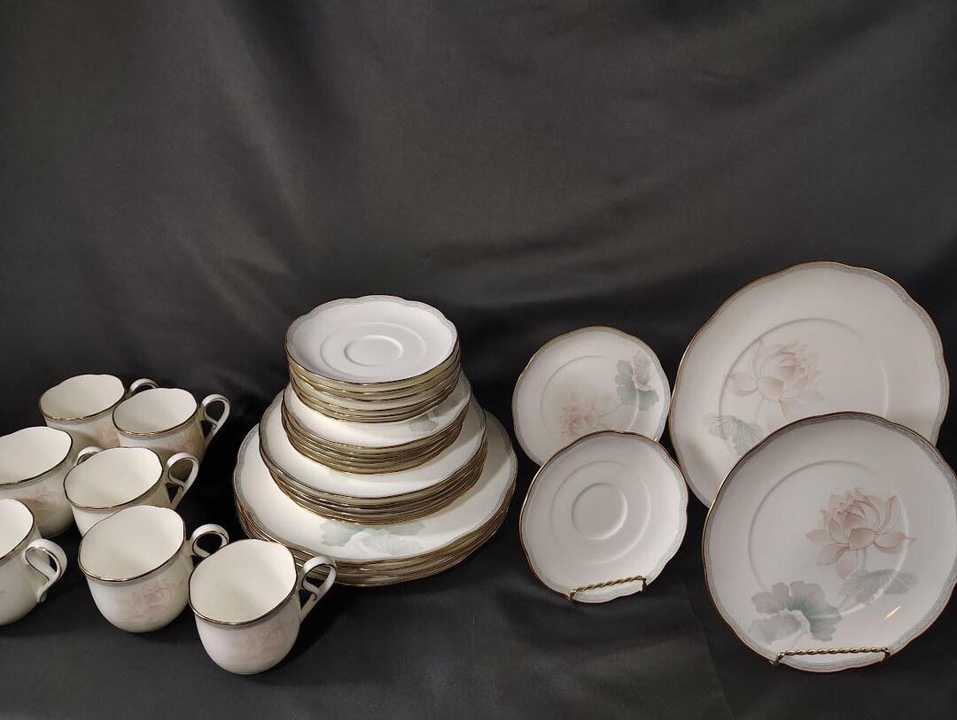 Noritake Garden Empress China Set – 33-piece Vintage Dinnerware With ...