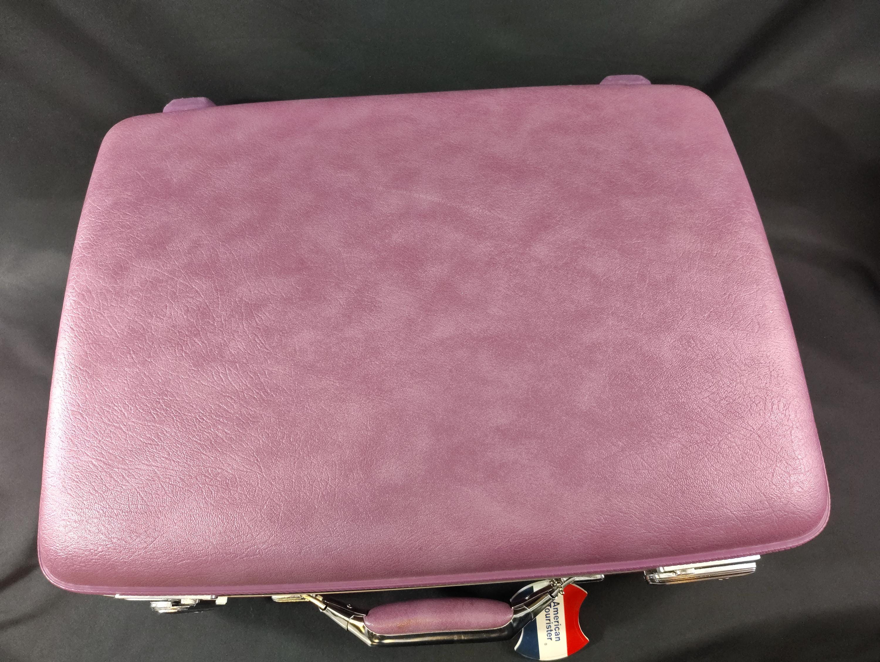 Vintage American Tourister Purple Suitcase – Hard Shell Luggage With ...