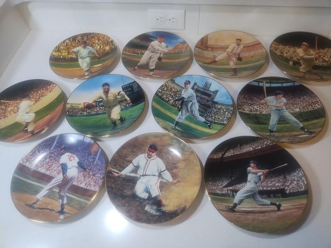 Set of 11 Limited Edition Baseball Collector Plates 6 the Legends of ...