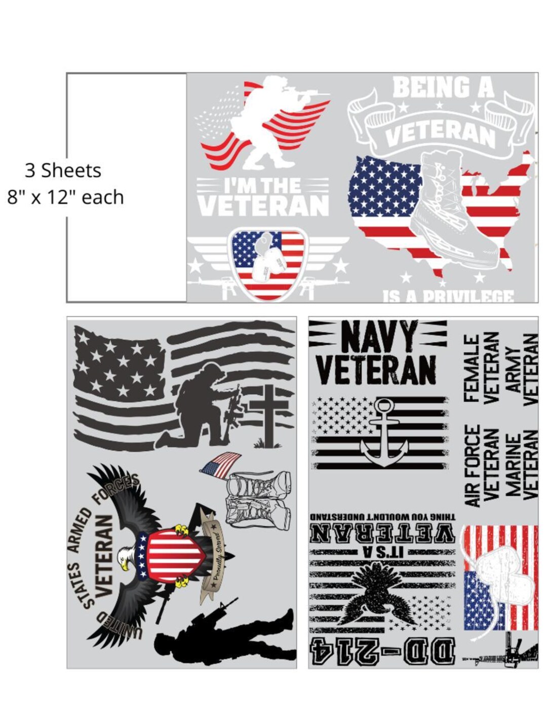 Thank You for Your Service - Mid Transfer - Etsy