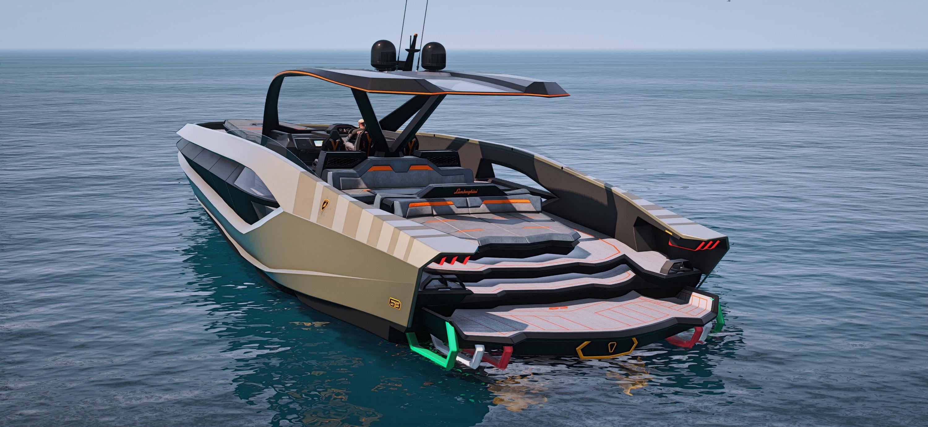 Lamborghini Tecnomar 63 Yacht - [fivem Ready] Boat Mod | Luxury Yacht ...
