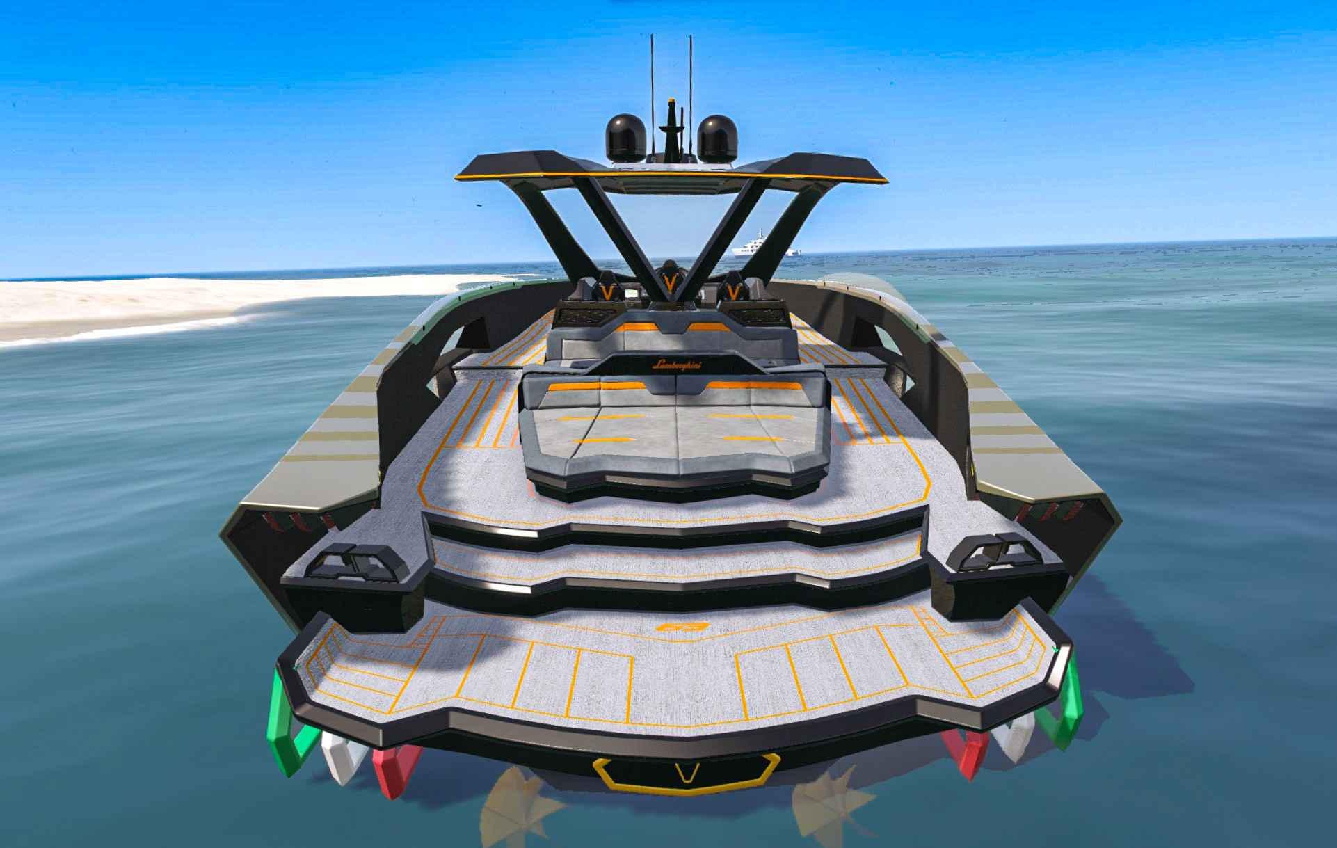 Lamborghini Tecnomar 63 Yacht - [fivem Ready] Boat Mod | Luxury Yacht ...