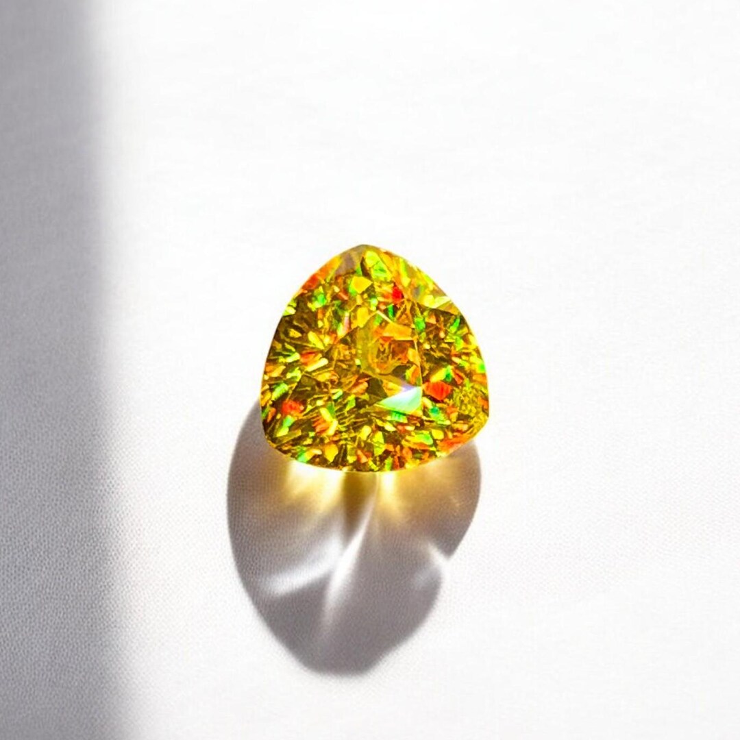 Full Fire Sphene Ring Stone, Natural Sphene Var Titanite Gemstone for ...