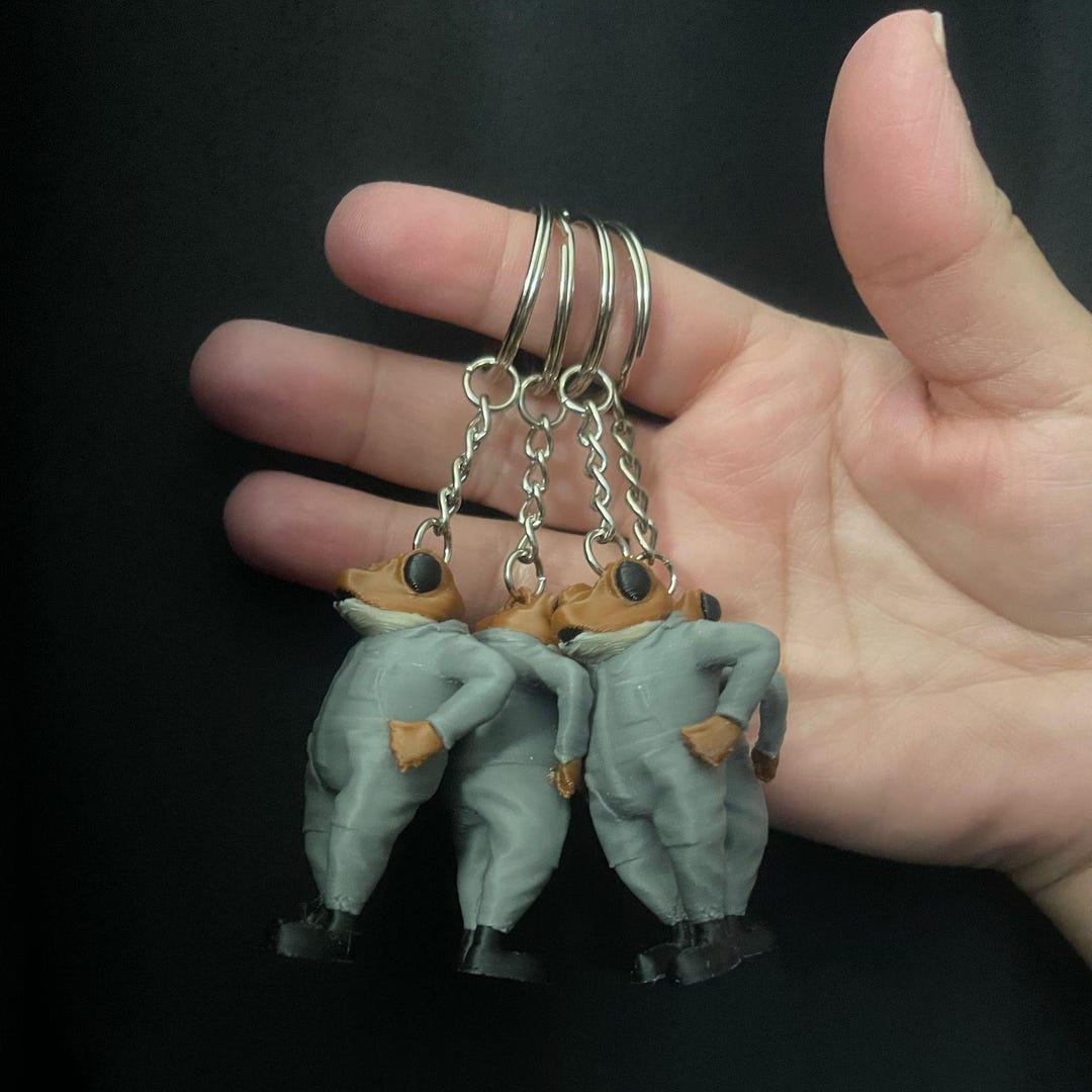 Concho Toad Dtmf Badbunny 3D Printed Frog Keychain - Etsy