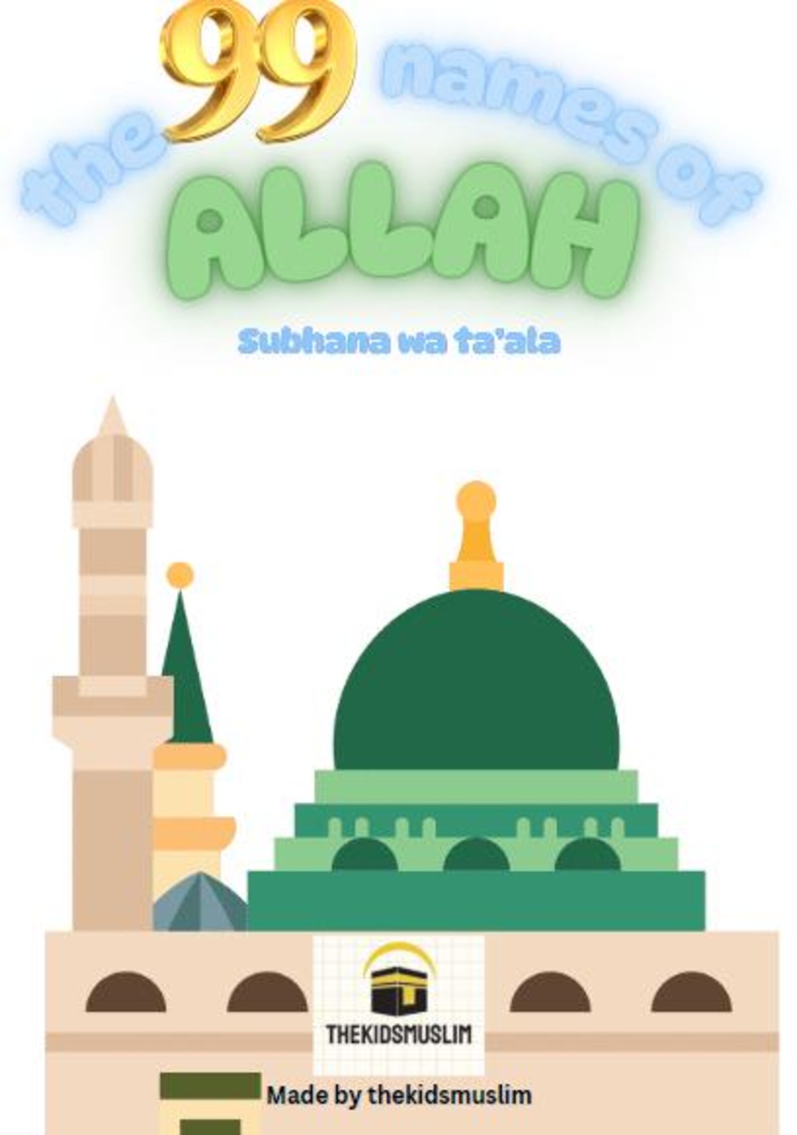 99 Names of Allah (swt) Colouring Ebook 119 Pages - Etsy