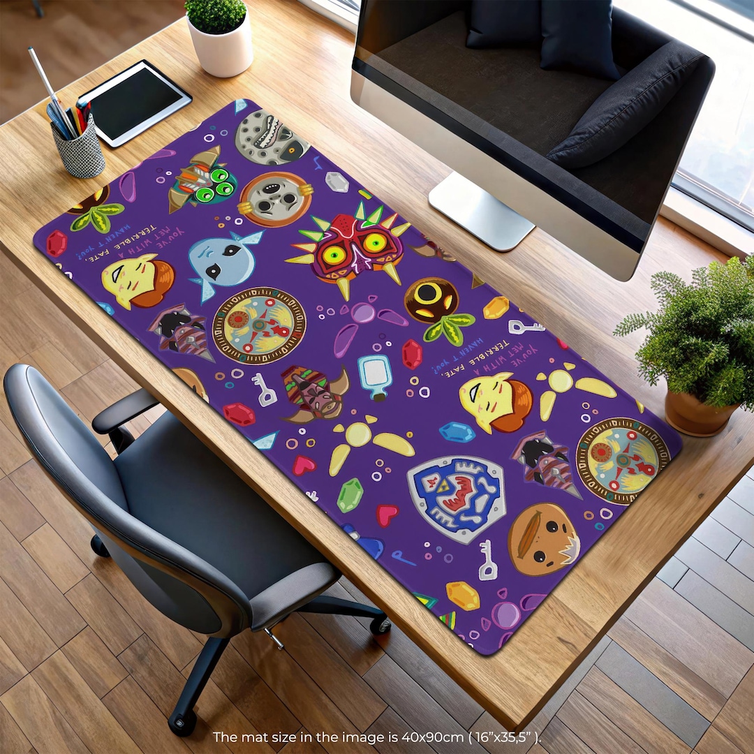 Majora's Mask Gaming Mouse Pad, Zelda Desk Mat, Nostalgic Hyrule Desk ...