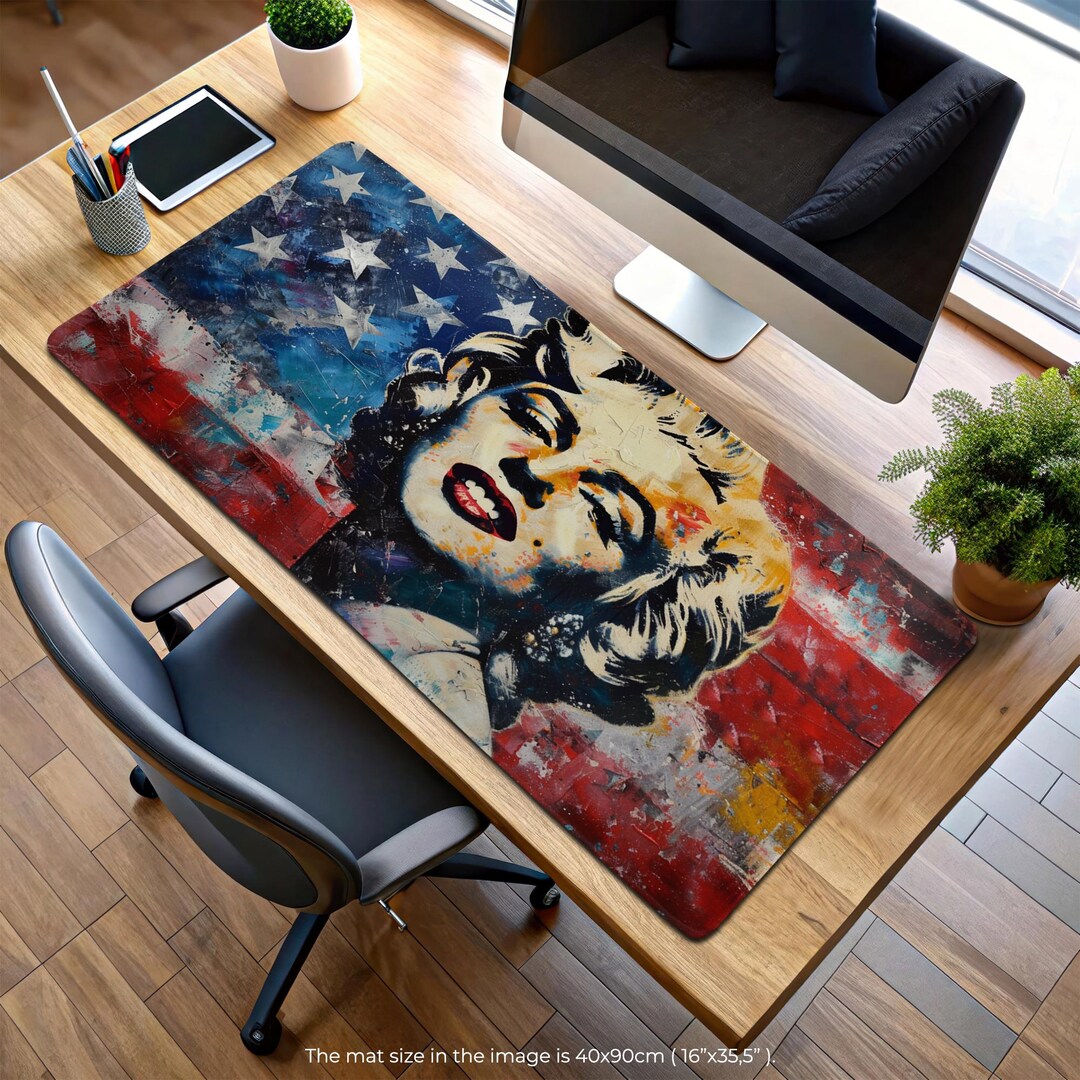 Marilyn Monroe Art Mouse Pad, American Pop Art Desk Mat, Vintage Star ...