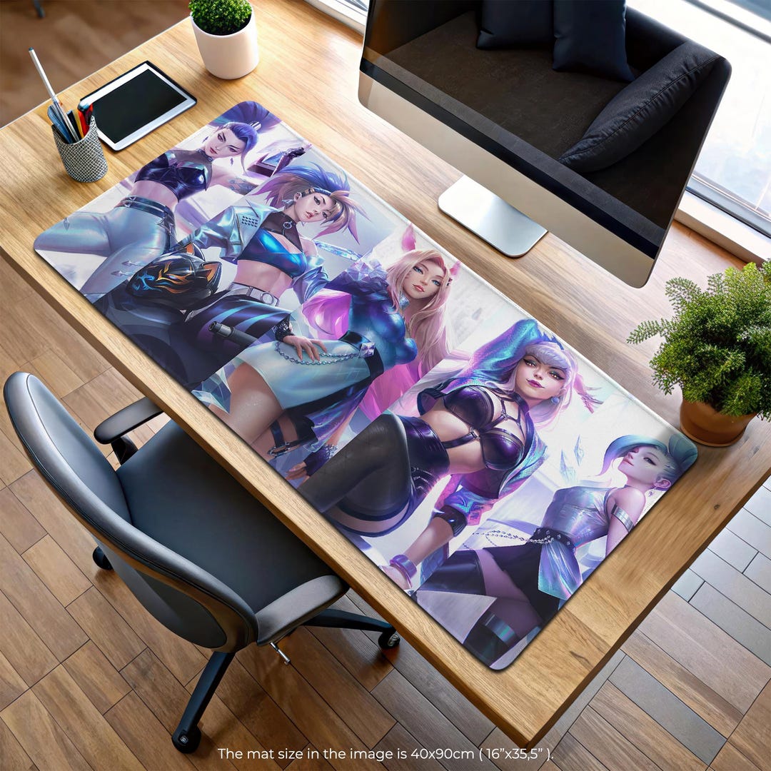 KDA League of Legends Gaming Mouse Pad, KDA Pop Stars Desk Mat, Lol K ...