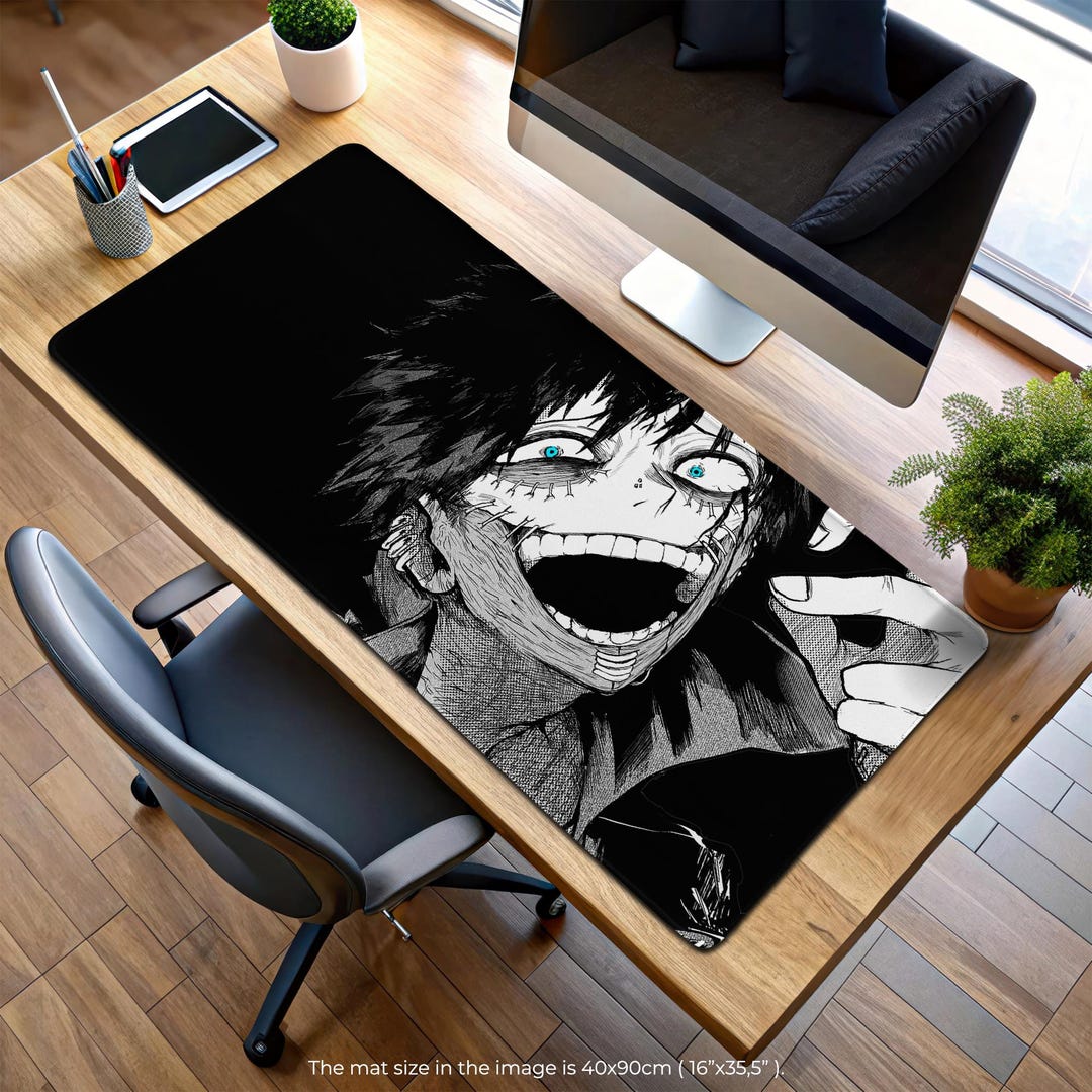 Dabi My Hero Academia Gaming Desk Mat, Intense Villain Portrait Mouse ...