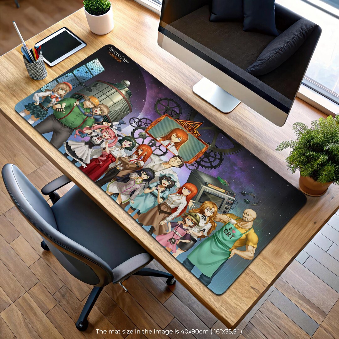 Steins;gate Mouse Pad, Future Gadget Lab Desk Mat, Time Travel Anime ...
