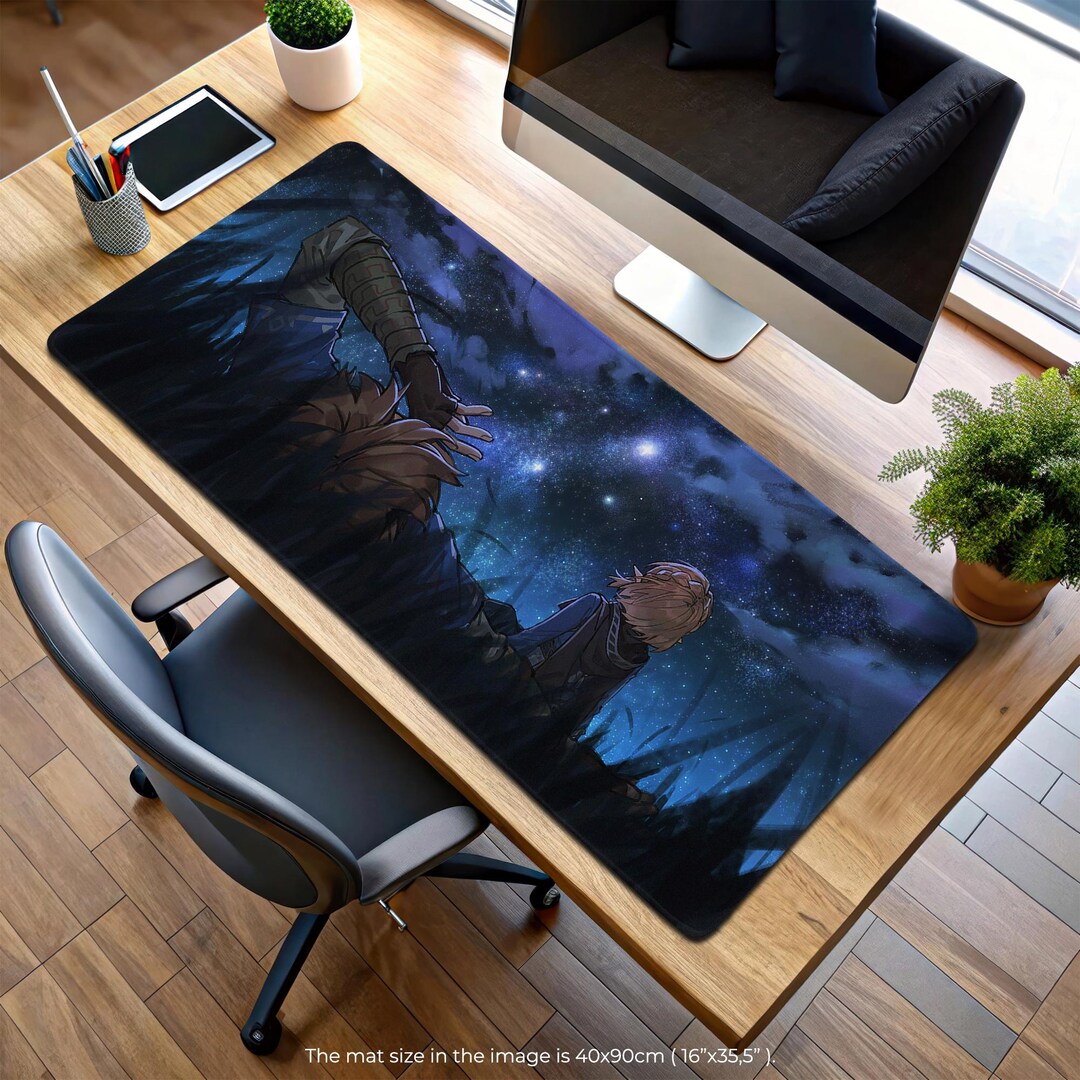 Zelda Starry Night Gaming Mouse Pad, Breath of the Wild Desk Mat ...