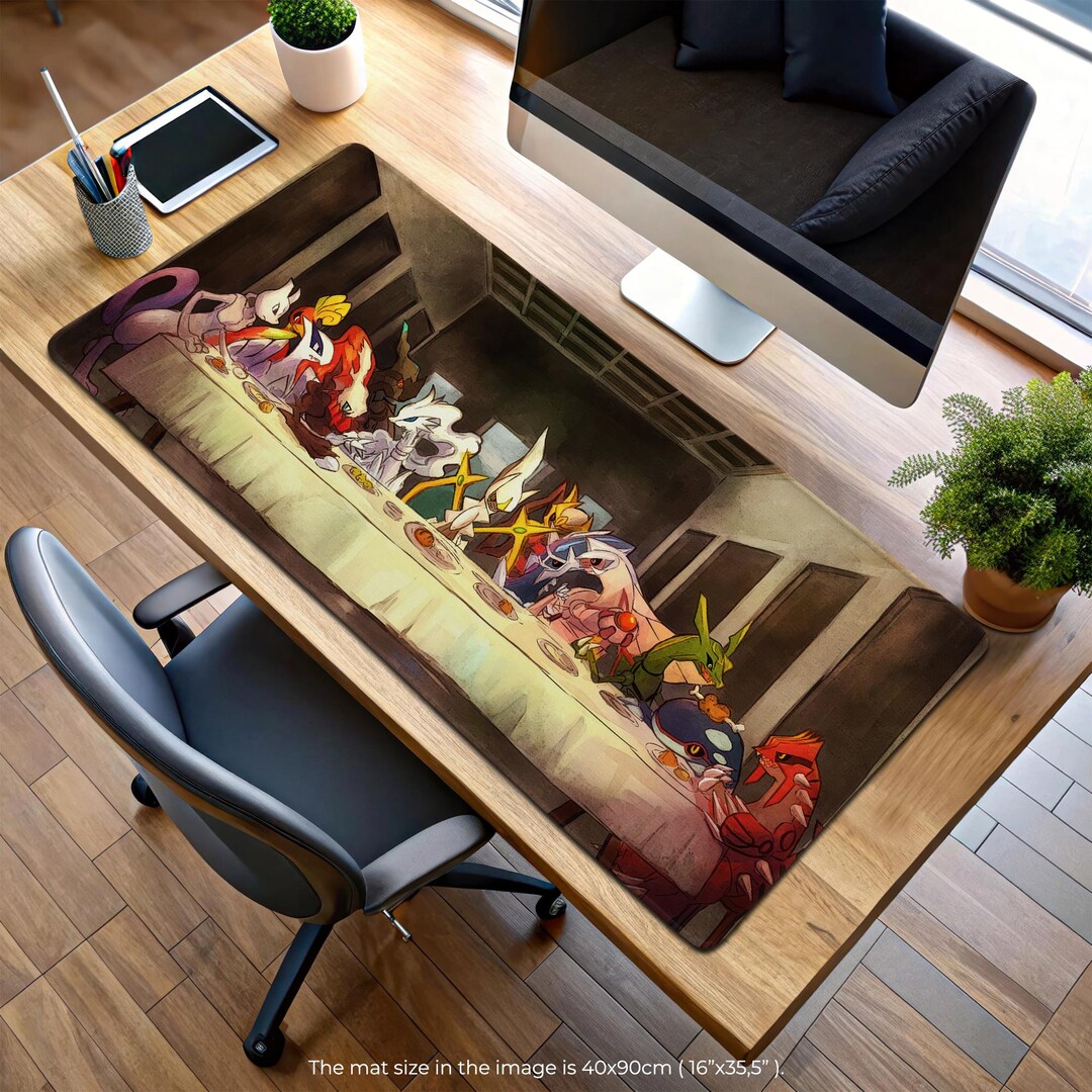 Pokemon Legends Last Supper Gaming Mouse Pad, Legendary Pokemon Desk ...