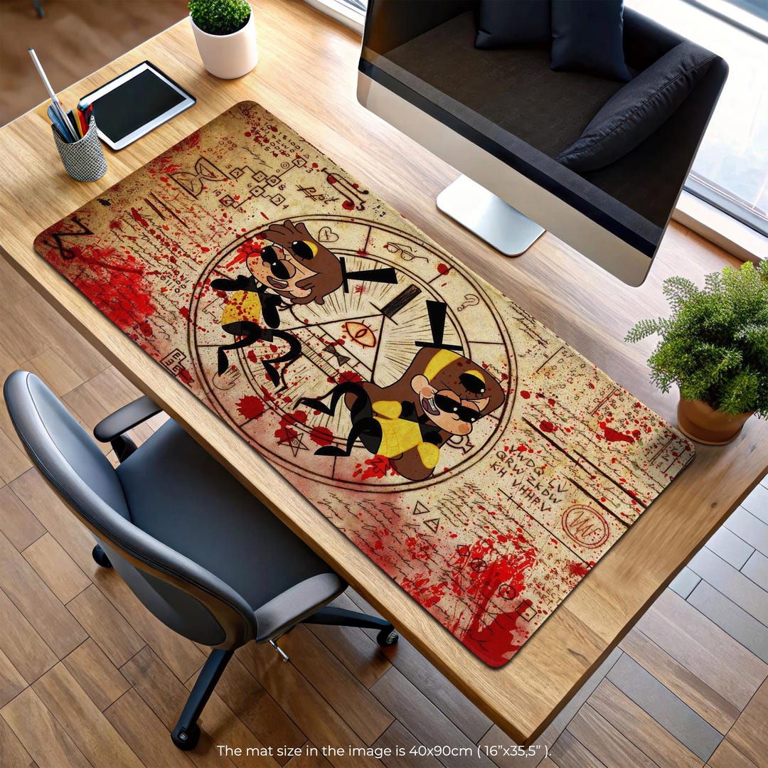 Gravity Falls Bill Cipher Gaming Mouse Pad, Mystery Desk Mat, Dipper ...