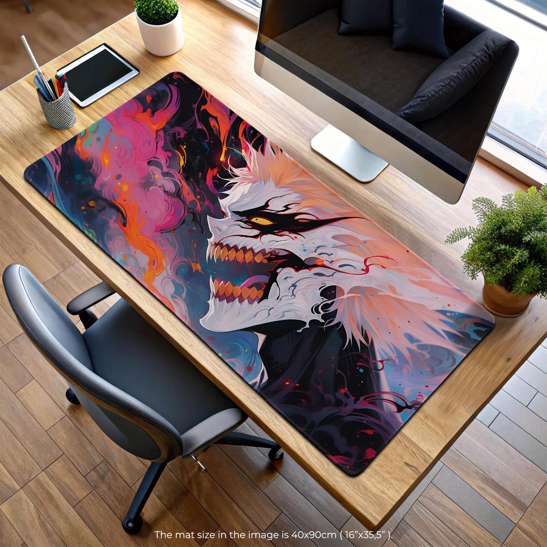 Hollow Ichigo Gaming Mouse Pad, Bleach Bankai Desk Mat, Soul Reaper ...