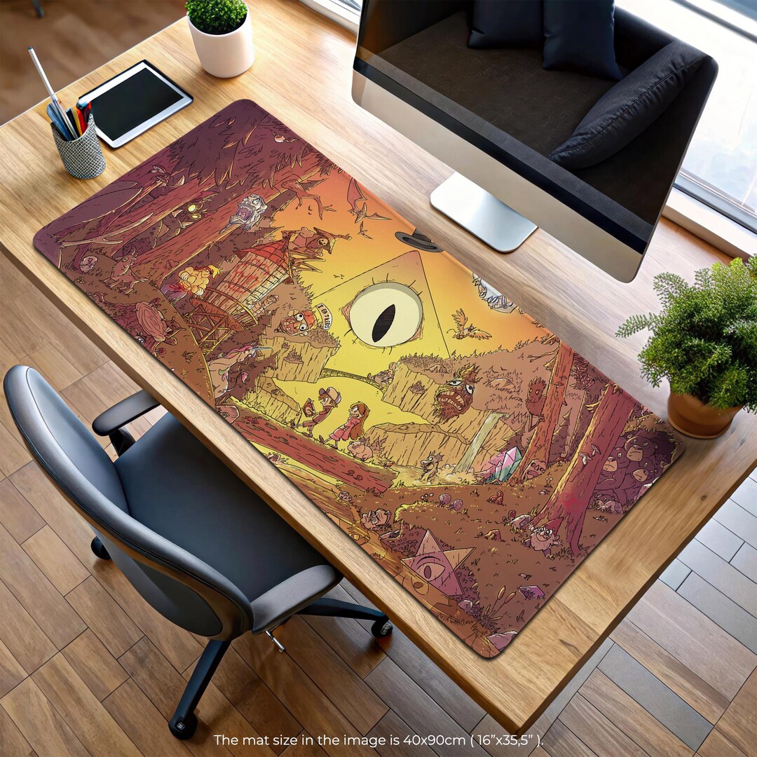 Gravity Falls Mystery Shack Gaming Mouse Pad, Bill Cipher Desk Mat ...