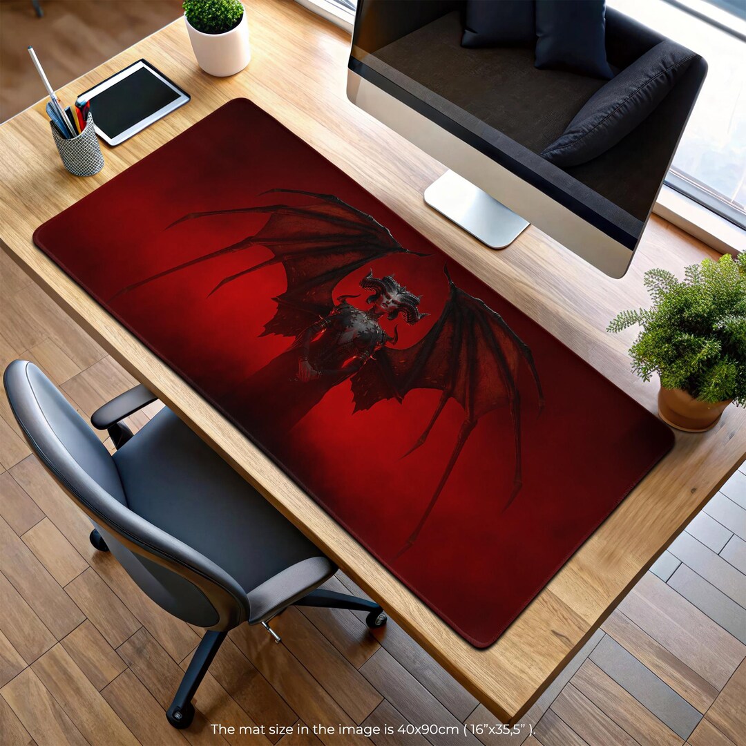 Diablo Lilith Gaming Mouse Pad, Dark Fantasy Desk Mat, Demon Queen ...