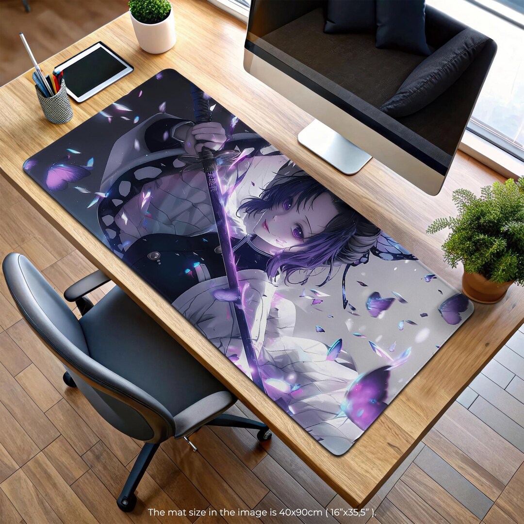 Shinobu Kocho Butterfly Mouse Pad, Demon Slayer Desk Mat, Anime Gaming ...