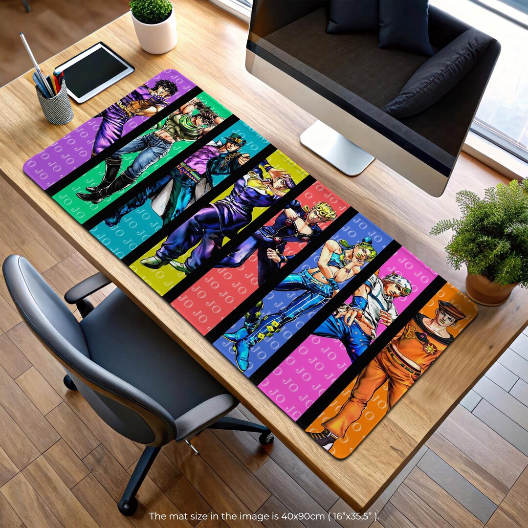 Jojo’s Bizarre Adventure Characters Mouse Pad, Anime Desk Mat, Joestar ...
