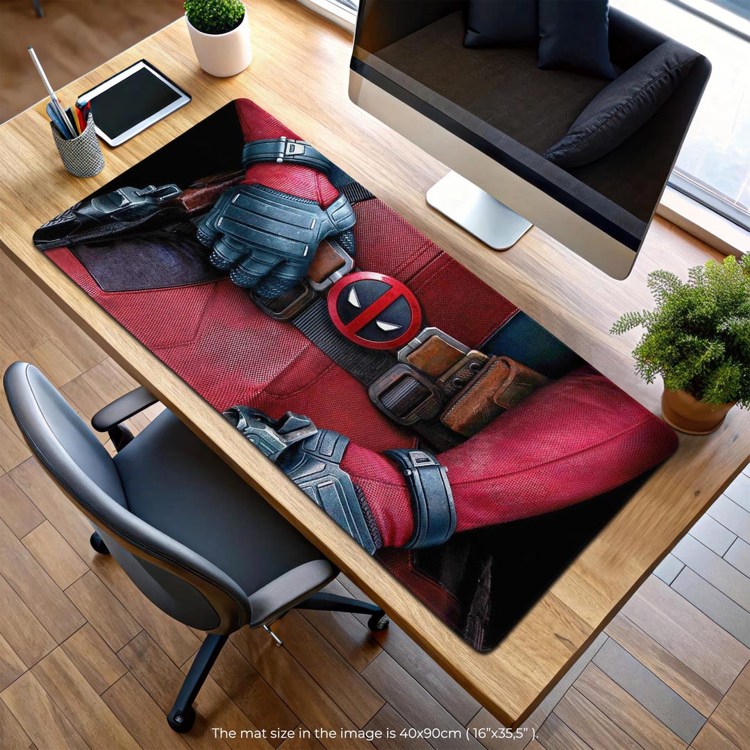 Deadpool Gaming Mouse Pad, Marvel Desk Mat, Merc With a Mouth Pad ...