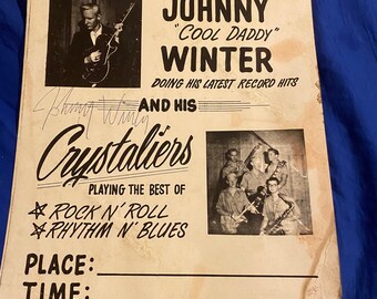 Johnny Winter Poster - Etsy