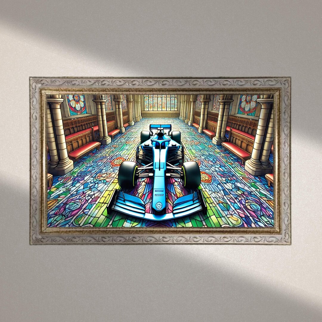 Stained Glass Formula One Car Jigsaw Puzzle 252/520 Pieces - Etsy