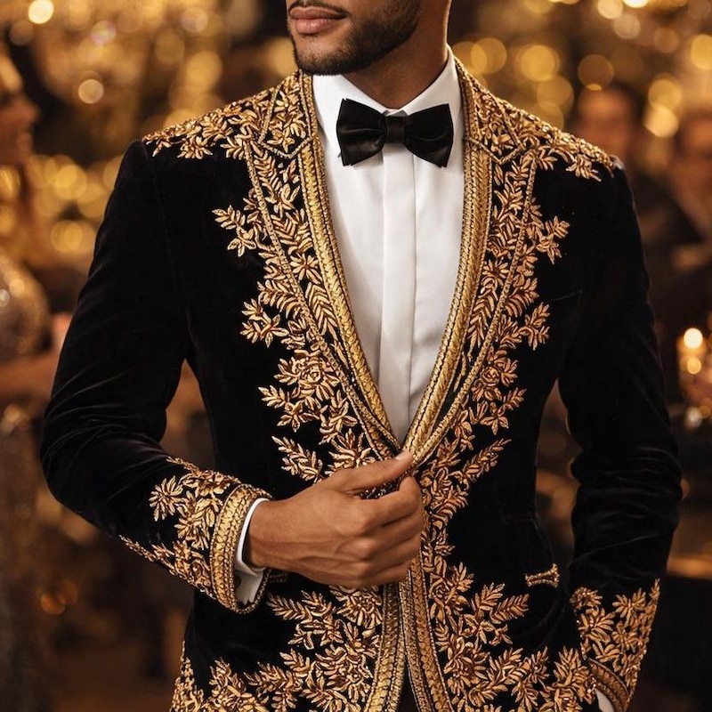 Gold Tuxedo Velvet - Etsy