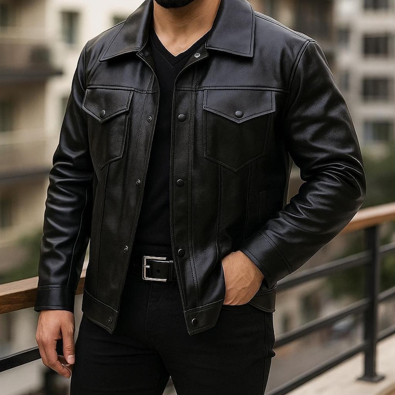 Black Mafia Style Jacket - Etsy UK