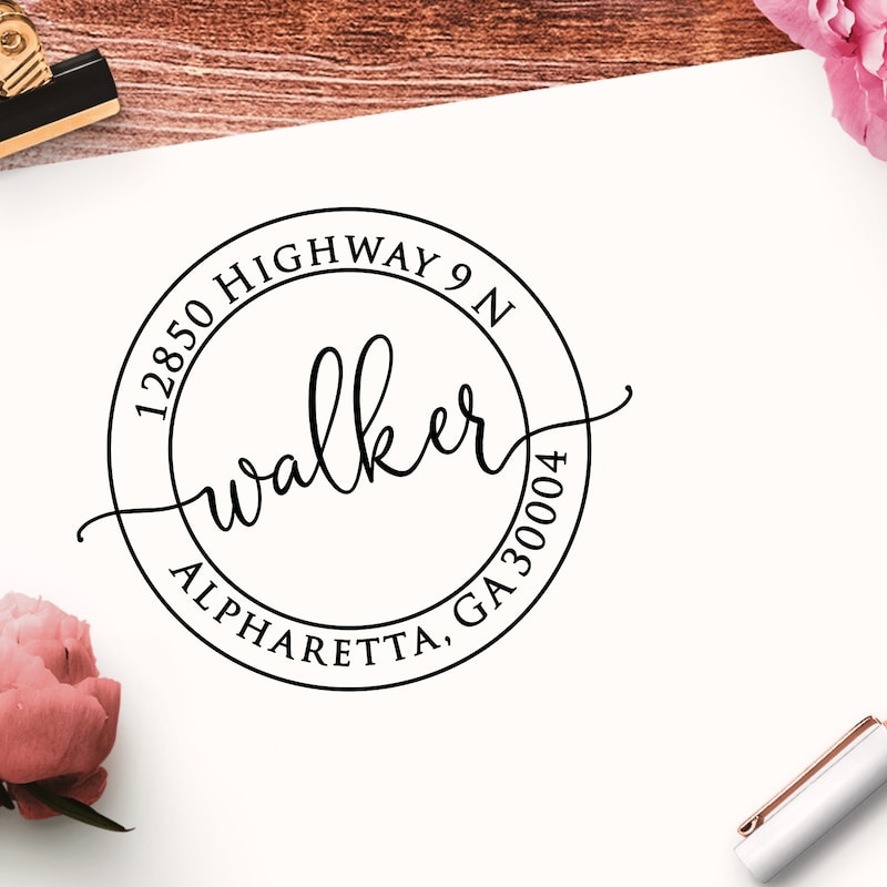 Address Stamp - Etsy