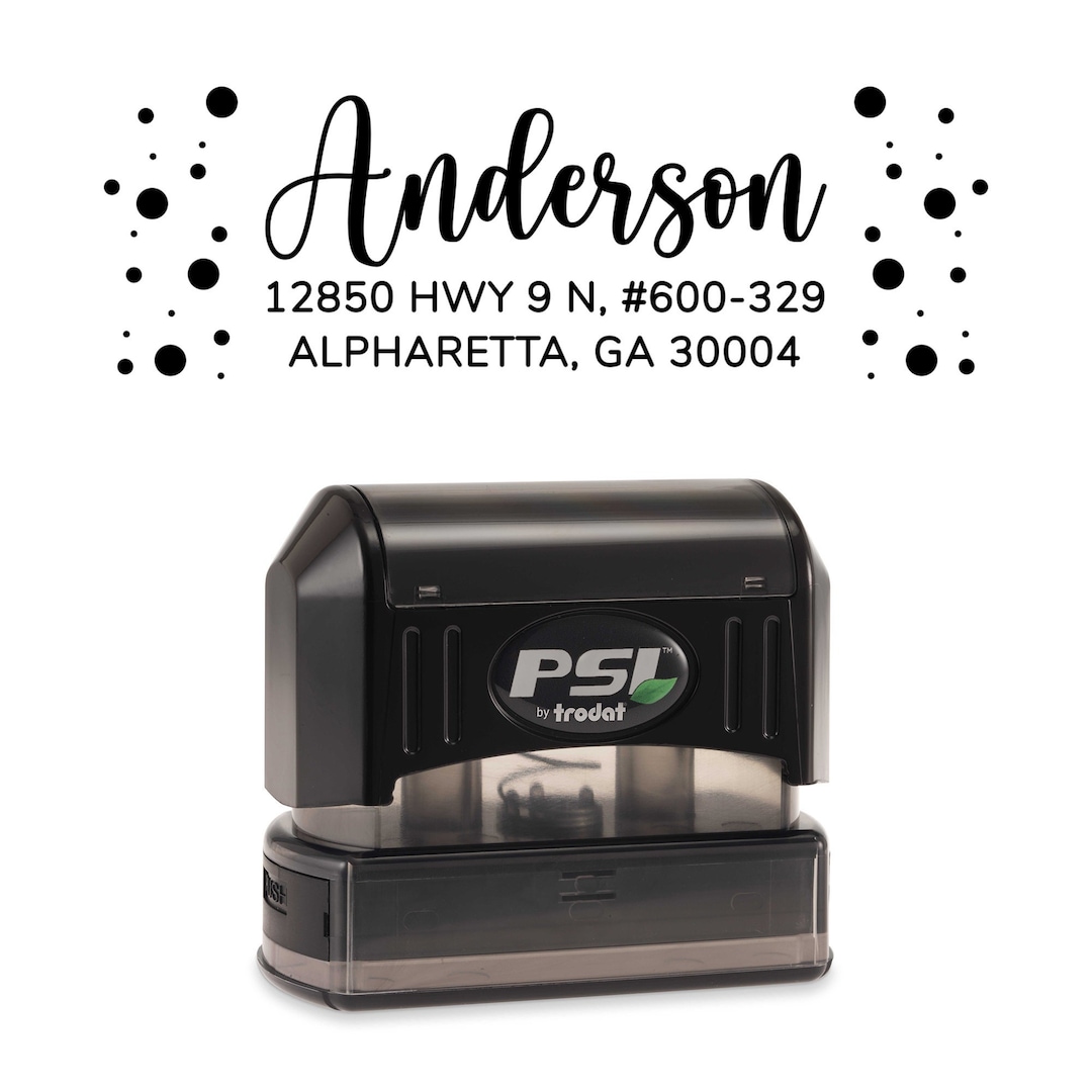 Self Inking Address Stamp or Return Address Labels - Modern Calligraphy ...