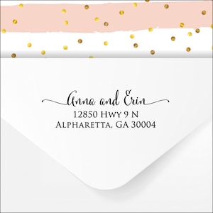 Custom Calligraphy Return Address Stamp Self Inking, Personalized ...