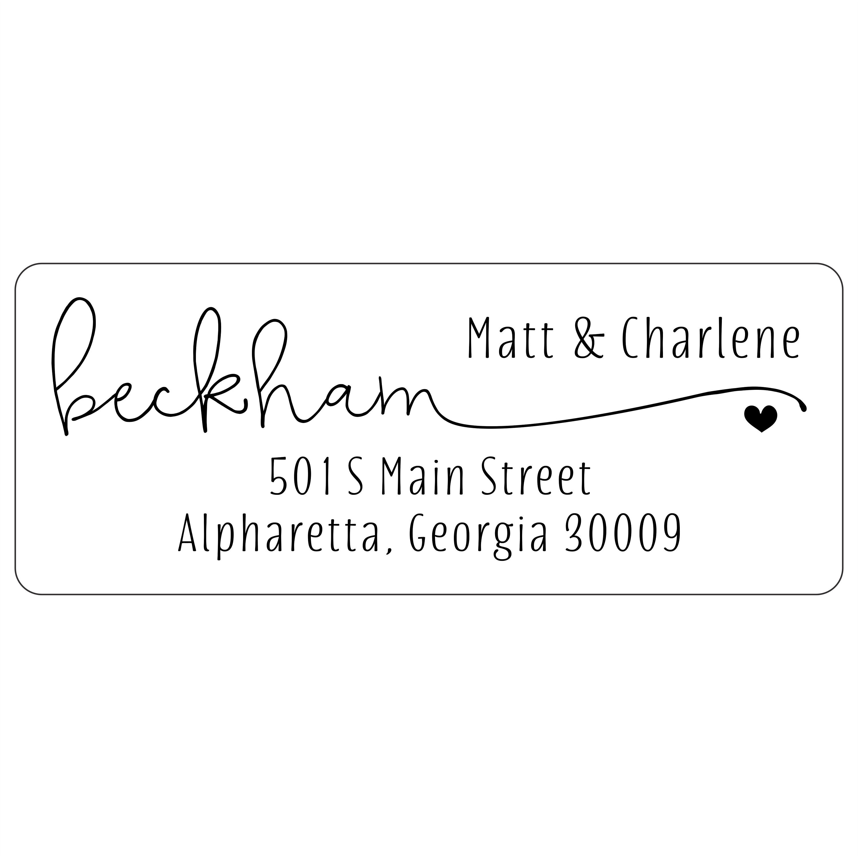 Self Adhesive Flat Sheet Rectangle Personalized Name Stickers 