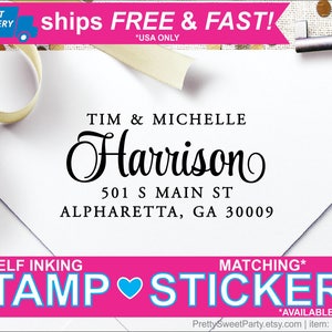 Serif Script Self Inking Return Address Stamp GARSS2770 | Etsy