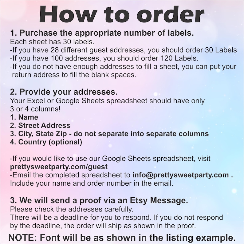 CLEAR Guest Address Labels - Guest List Labels for Wedding Invitations ...